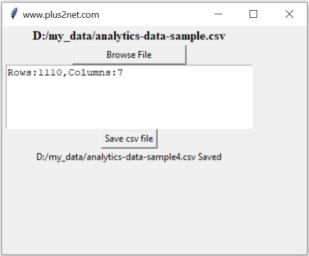 Tkinter GUI To Use Downloaded Data From Google Analytics And Create Pandas DataFrame