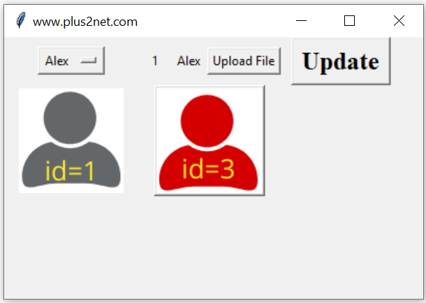 Update User Selected Record With Photos Of MySQL Blob Data Type In 