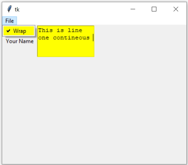 Wrap Text Inside Text Widget Of Tkinter